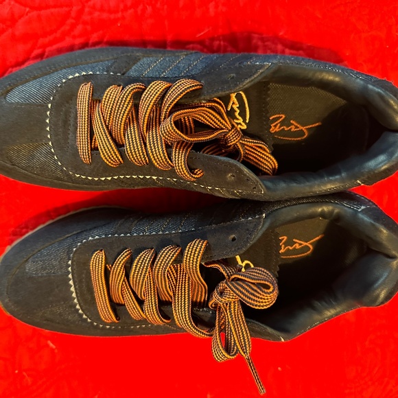 FUBU | Shoes | Fubu Mens Sneakers Denim Blue Orange 85 | Poshmark